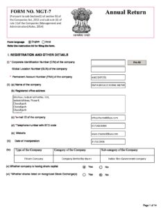 Form_MGT-7 do pdf Divya | Paul Merchants